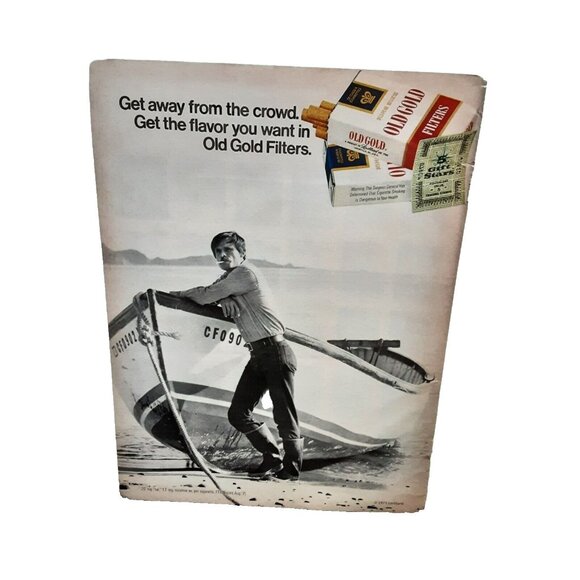 Old Gold Cigarettes | Art | 971 Old Gold Cigarettes Man In Rowboat ...
